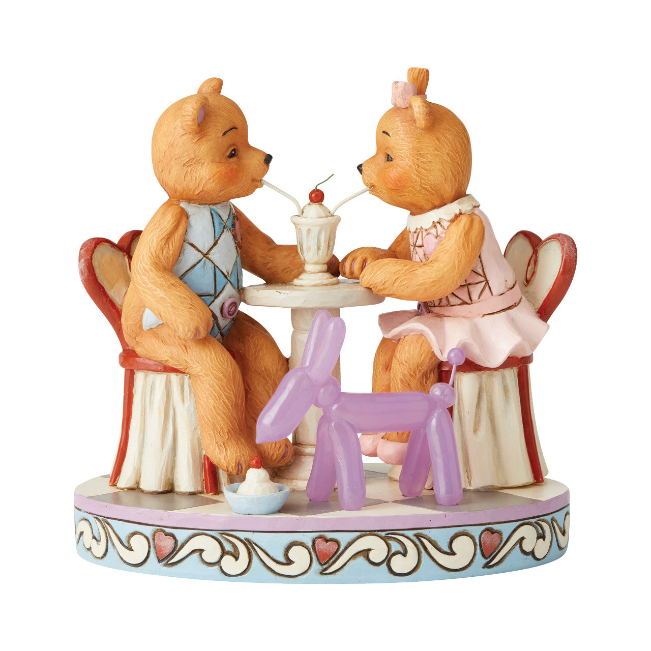 Jim Shore Button & Squeaky: Button & Pinky Sharing Sundae Figurine – Sparkle Castle