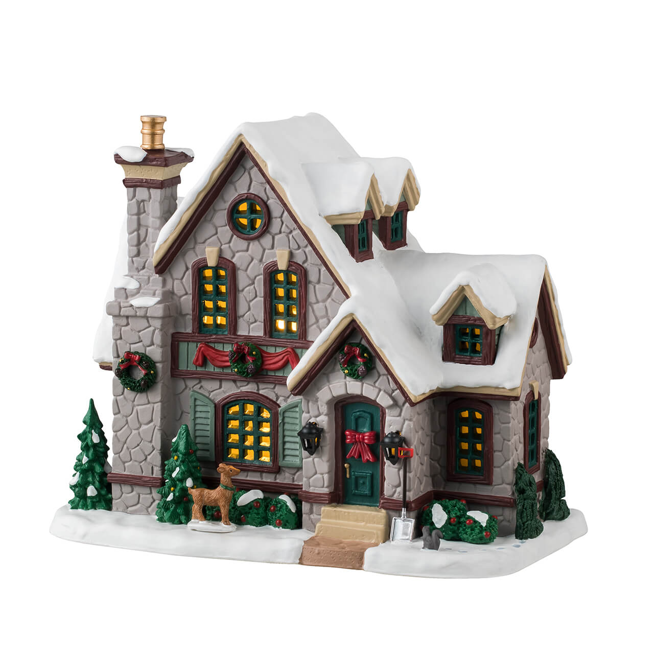 Lemax Caddington Village: White Christmas – Sparkle Castle
