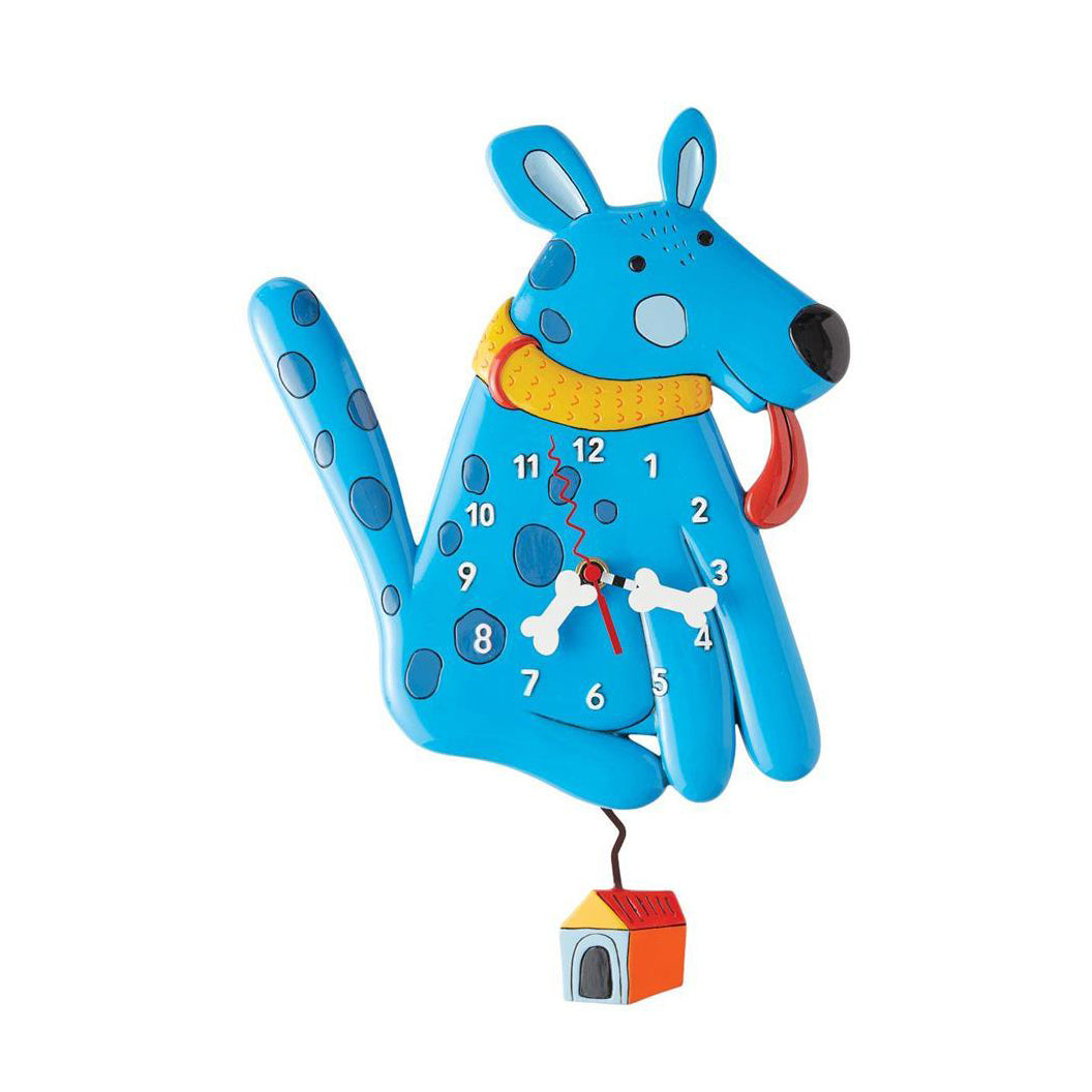 Allen Designs: Blue Buddy Dog Clock – Sparkle Castle