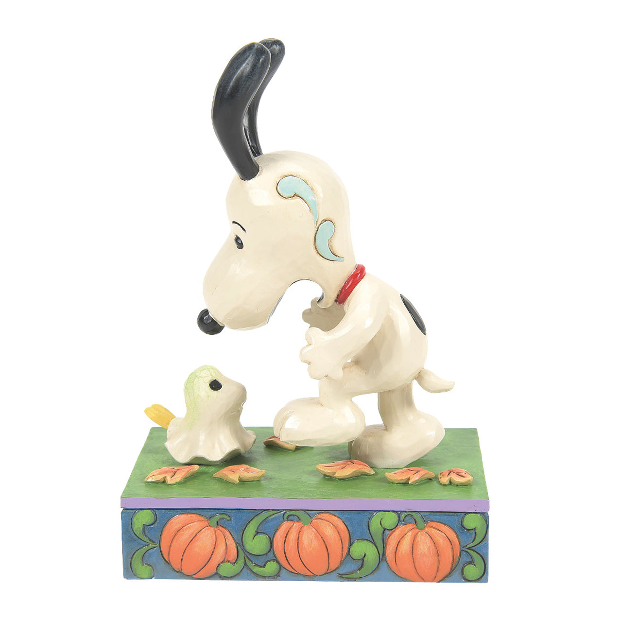 Jim Shore Peanuts: Snoopy Scared by Woodstock Ghost Figurine – Sparkle ...