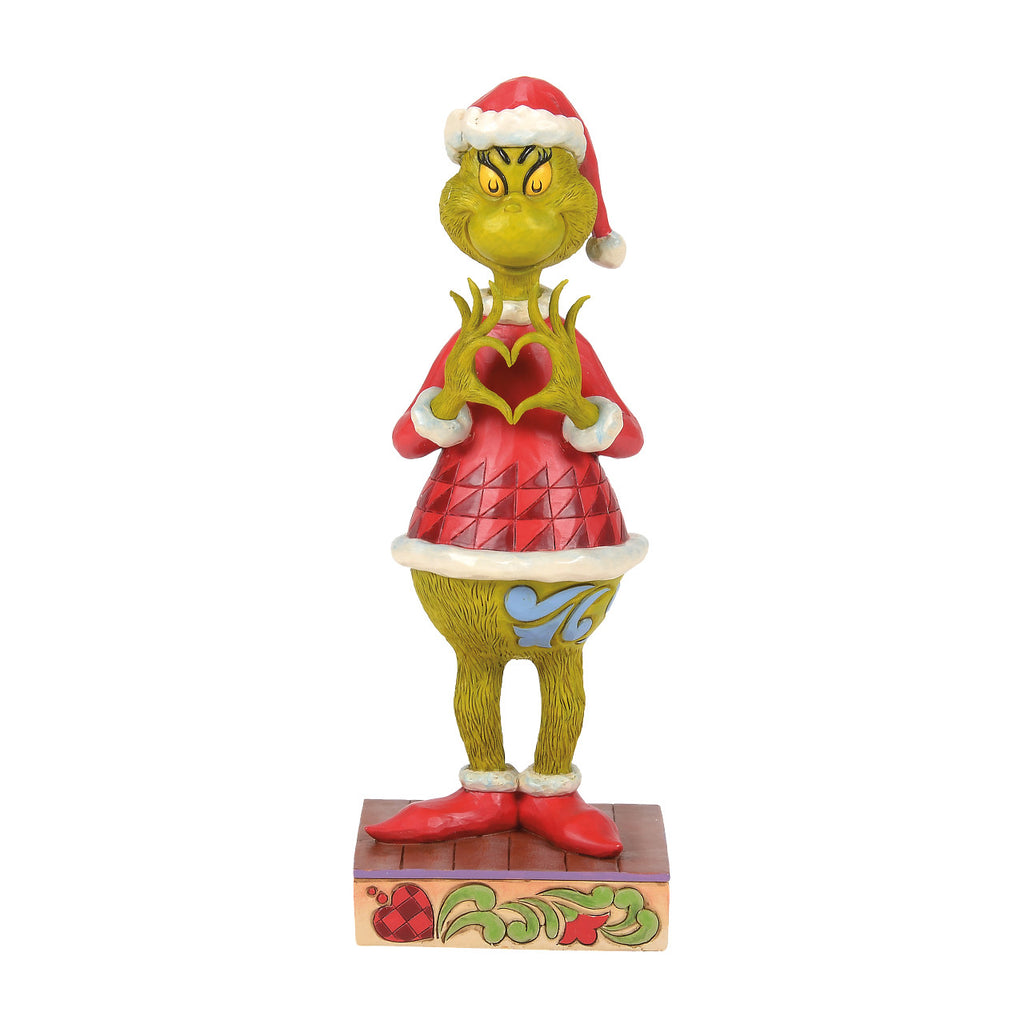 Jim Shore The Grinch: Grinch with Heart Hands Figurine – Sparkle Castle