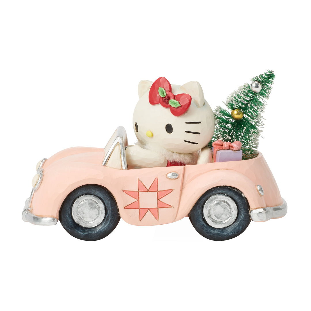 Jim Shore Sanrio: Hello Kitty Christmas Car Figurine – Sparkle Castle