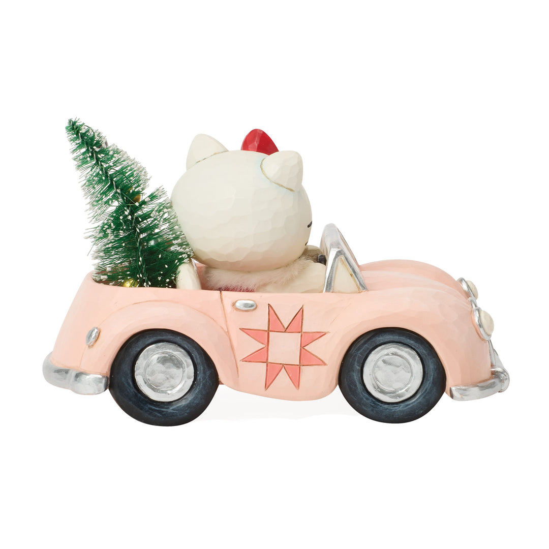 Jim Shore Sanrio: Hello Kitty Christmas Car Figurine – Sparkle Castle