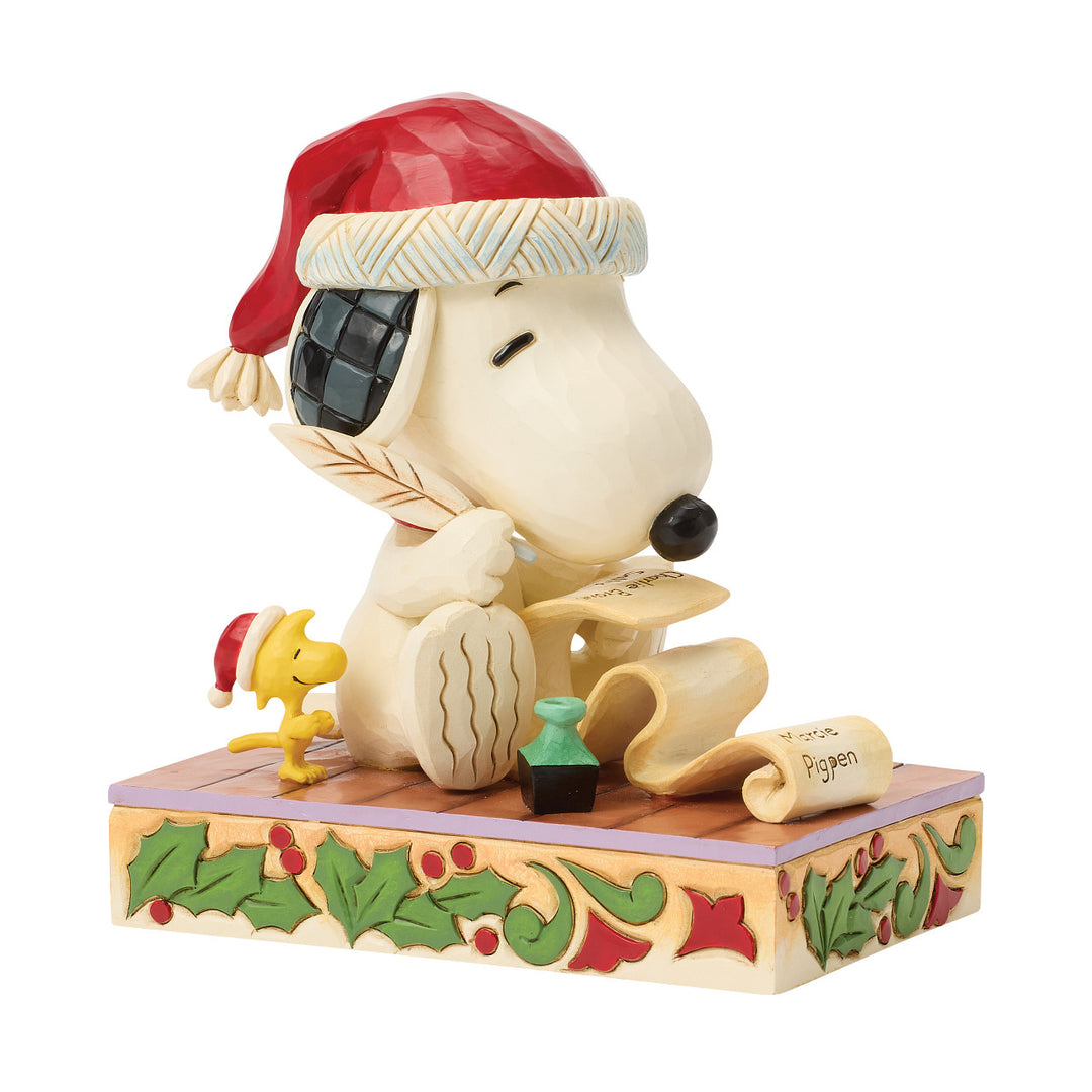 Jim Shore Peanuts: Snoopy's Christmas List Figurine – Sparkle Castle