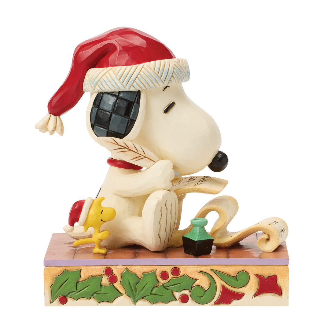 Jim Shore Peanuts: Snoopy's Christmas List Figurine – Sparkle Castle