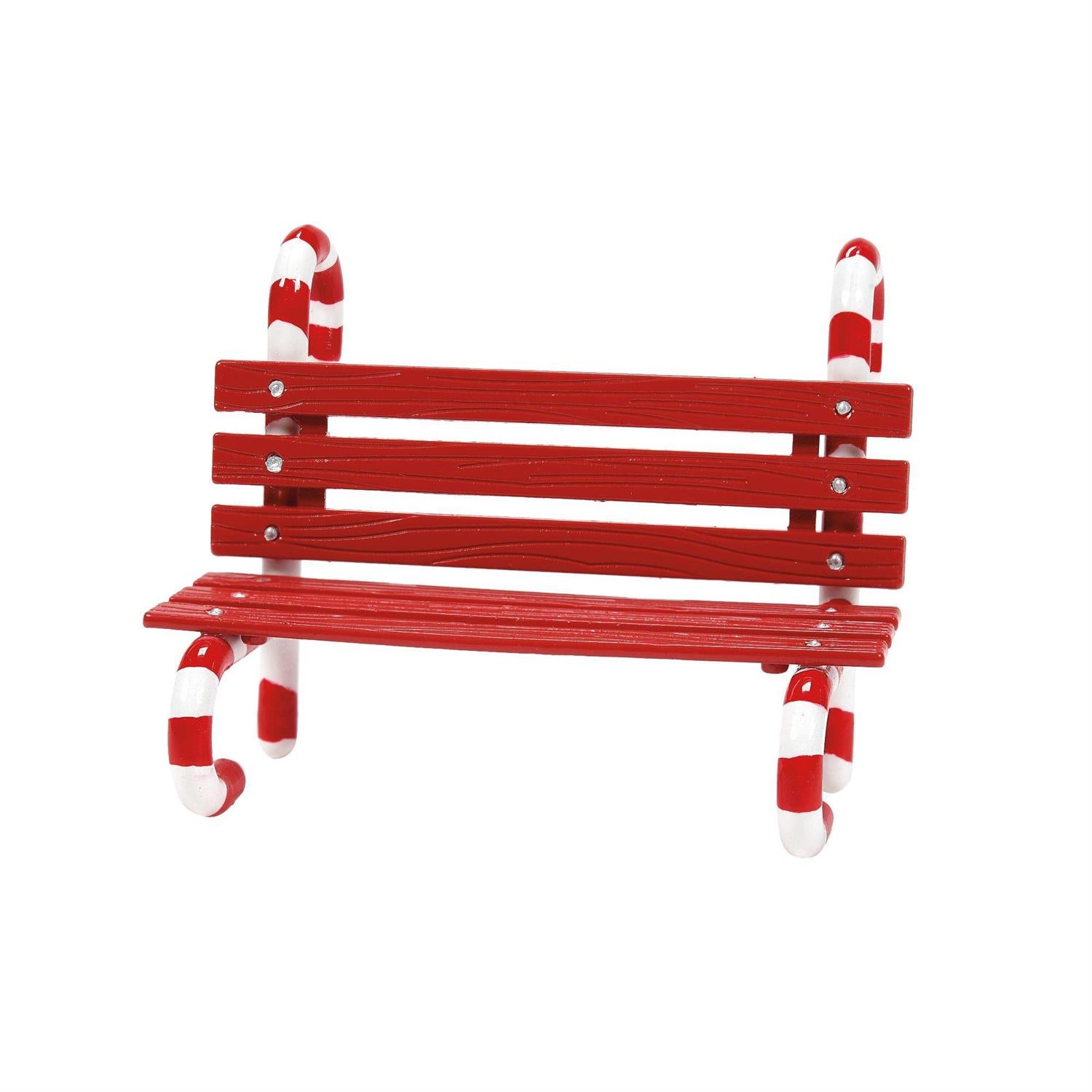 Department 56 Cross Product Village Accessory: Peppermint Bench ...