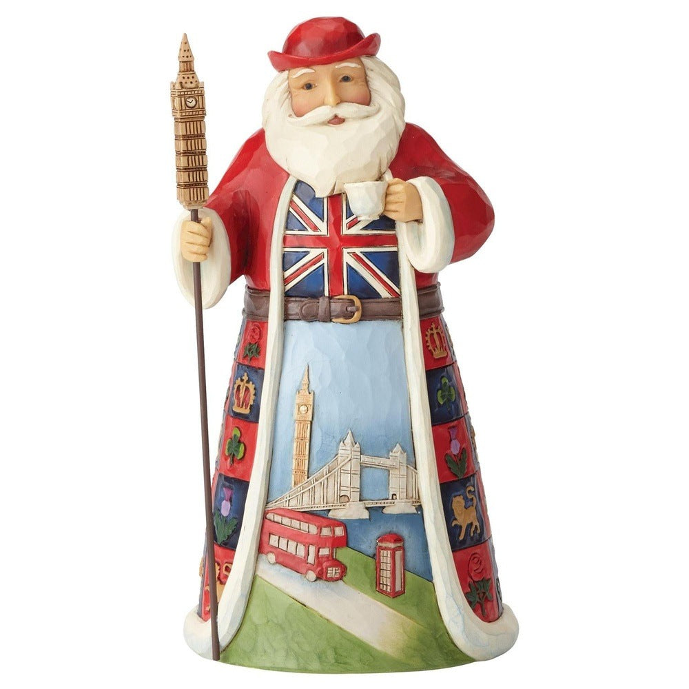 Jim Shore Heartwood Creek: British Santa Figurine – Sparkle Castle
