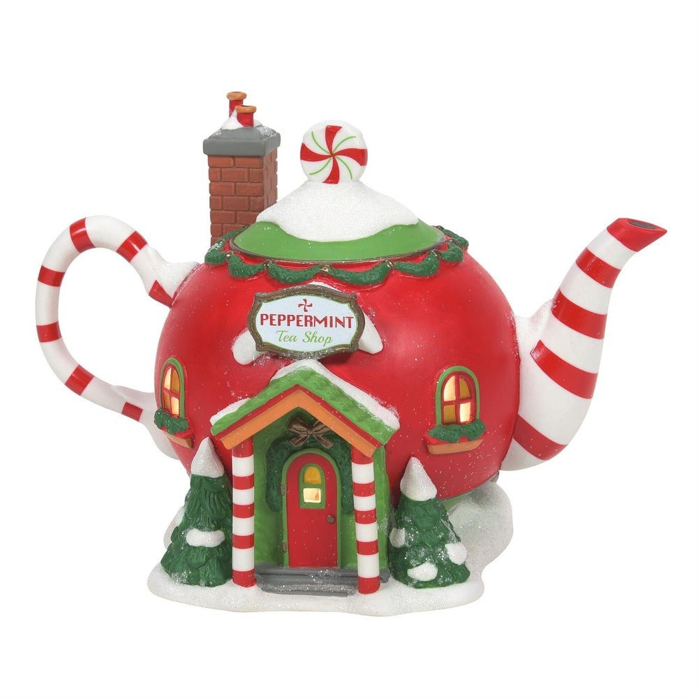 Department 56 North Pole Series: Peppermint Tea Shop – Sparkle Castle